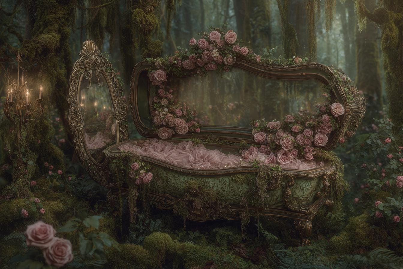 10 Files Enchanted Open Coffins in a Magic Forest – Printable Fantasy ...