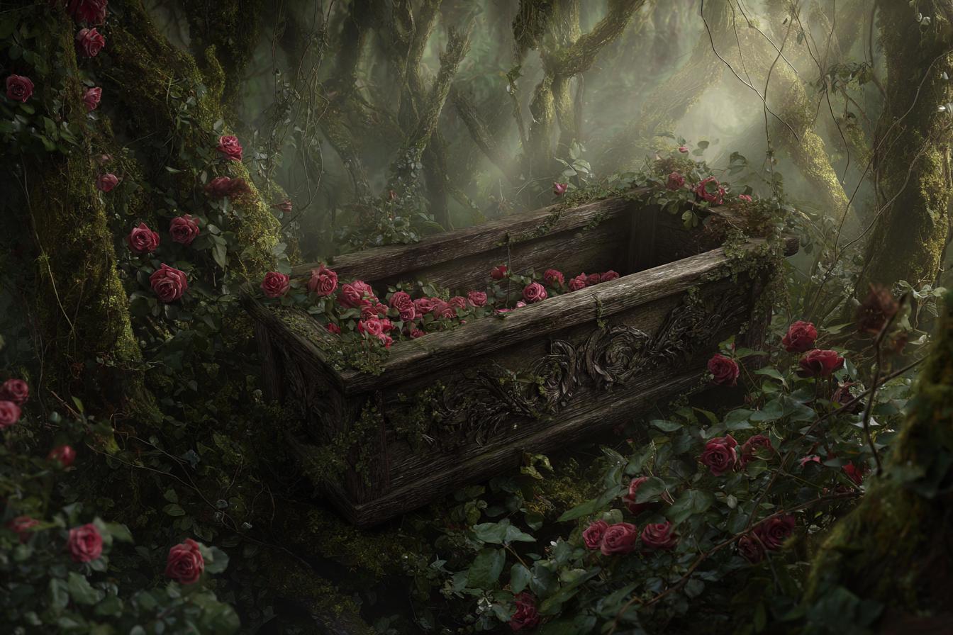 10 Files Enchanted Open Coffins in a Magic Forest – Printable Fantasy ...