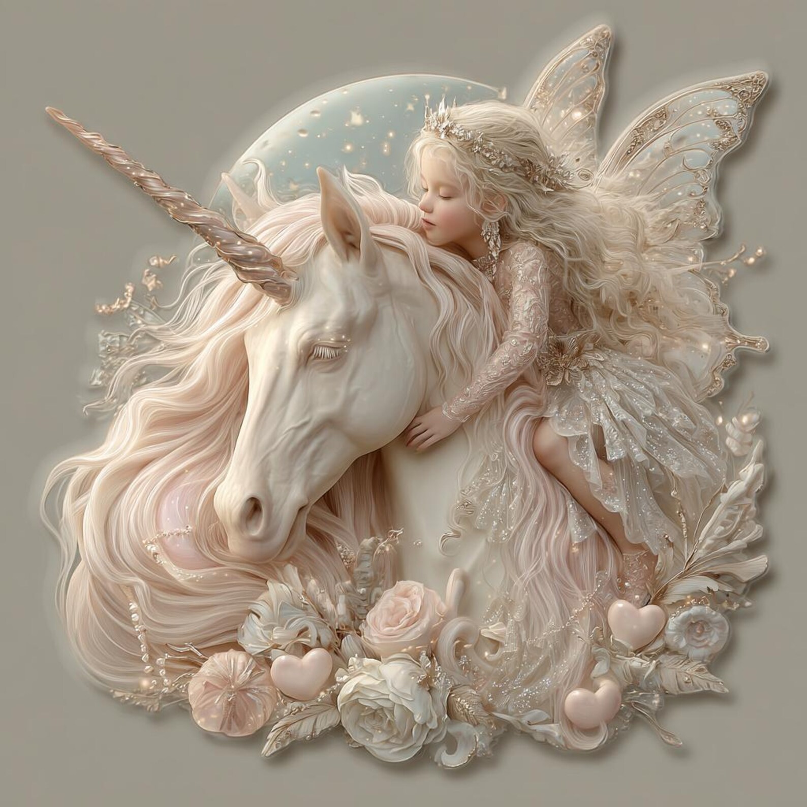 Magical Fairy & Unicorn Clipart Set – 20 Cute Fantasy Designs in Pastel ...
