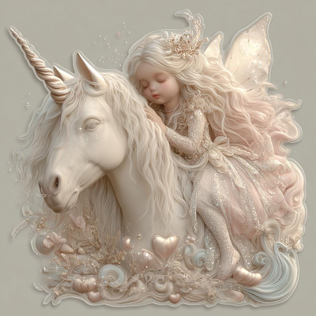Magical Fairy & Unicorn Clipart Set – 20 Cute Fantasy Designs in Pastel ...