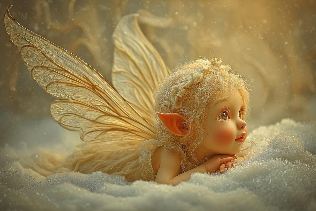 10 Magical Sleeping Fairies – Digital Fantasy Art Prints | High ...