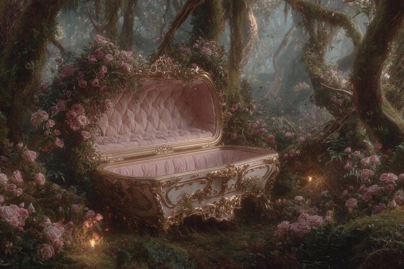 10 Files Enchanted Open Coffins in a Magic Forest – Printable Fantasy ...