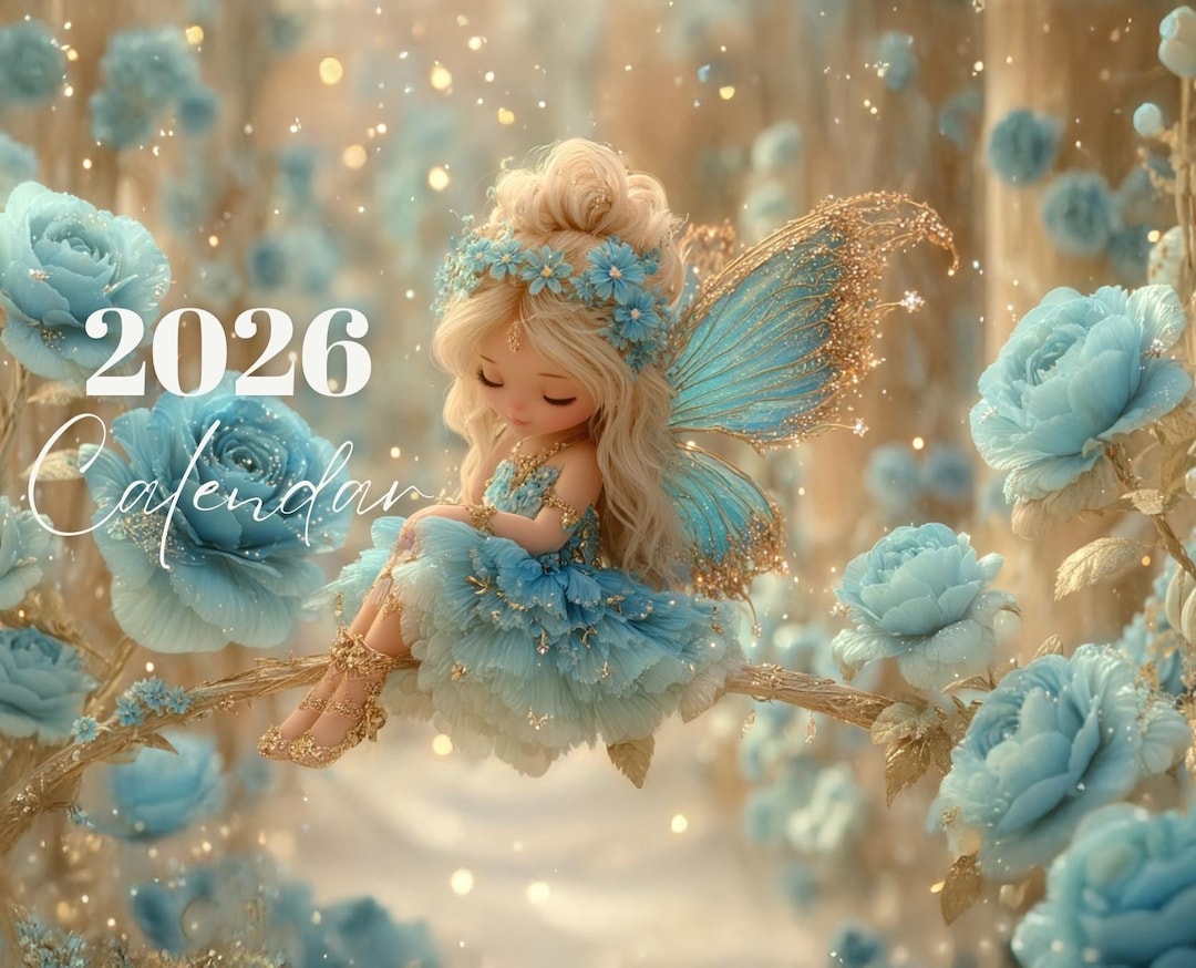 Fairy Calendar 2026 | Magical Fantasy Art PDF | Digital Download With ...