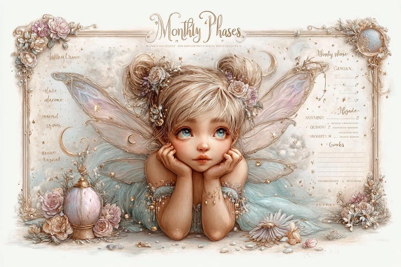 5 Magical Fairy School Labels for Girls – Printable Notebook Stickers ...