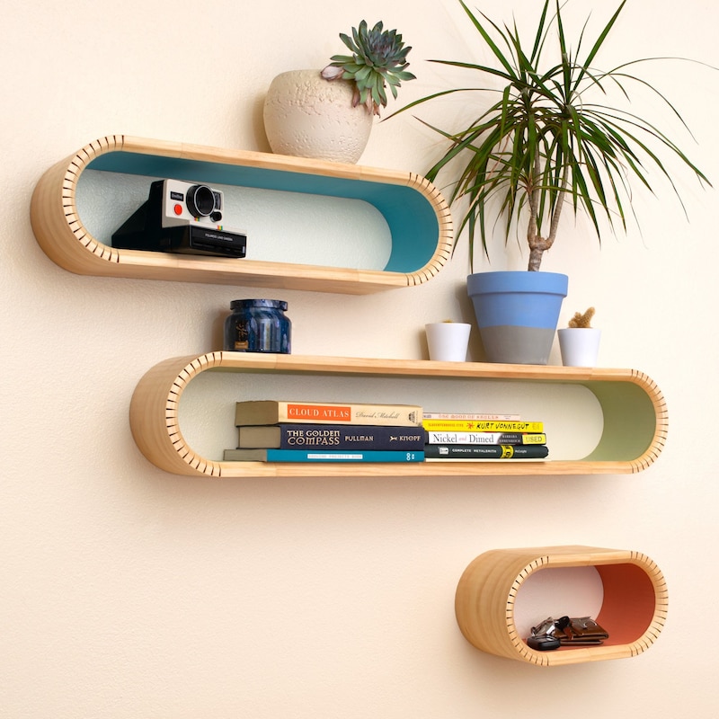 Small Mcm Floating Shelf - Etsy