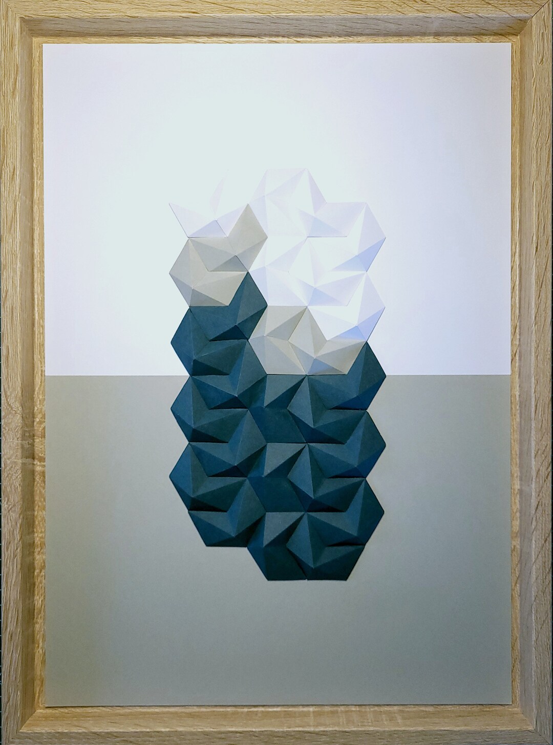 Paper Installation Hexagon Wall Decoration Geometric Art - Etsy
