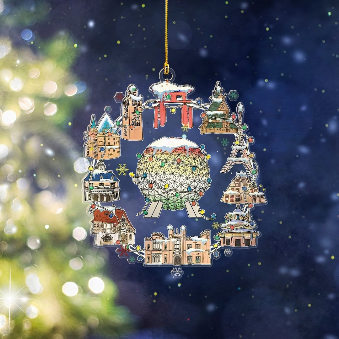 Epcot Ornament Joy to the World Christmas Ornament - Etsy