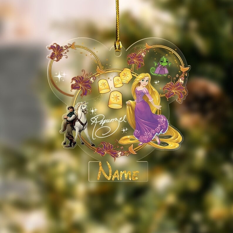 Personalized Rapunzel Princess Christmas Ornament Disney - Etsy
