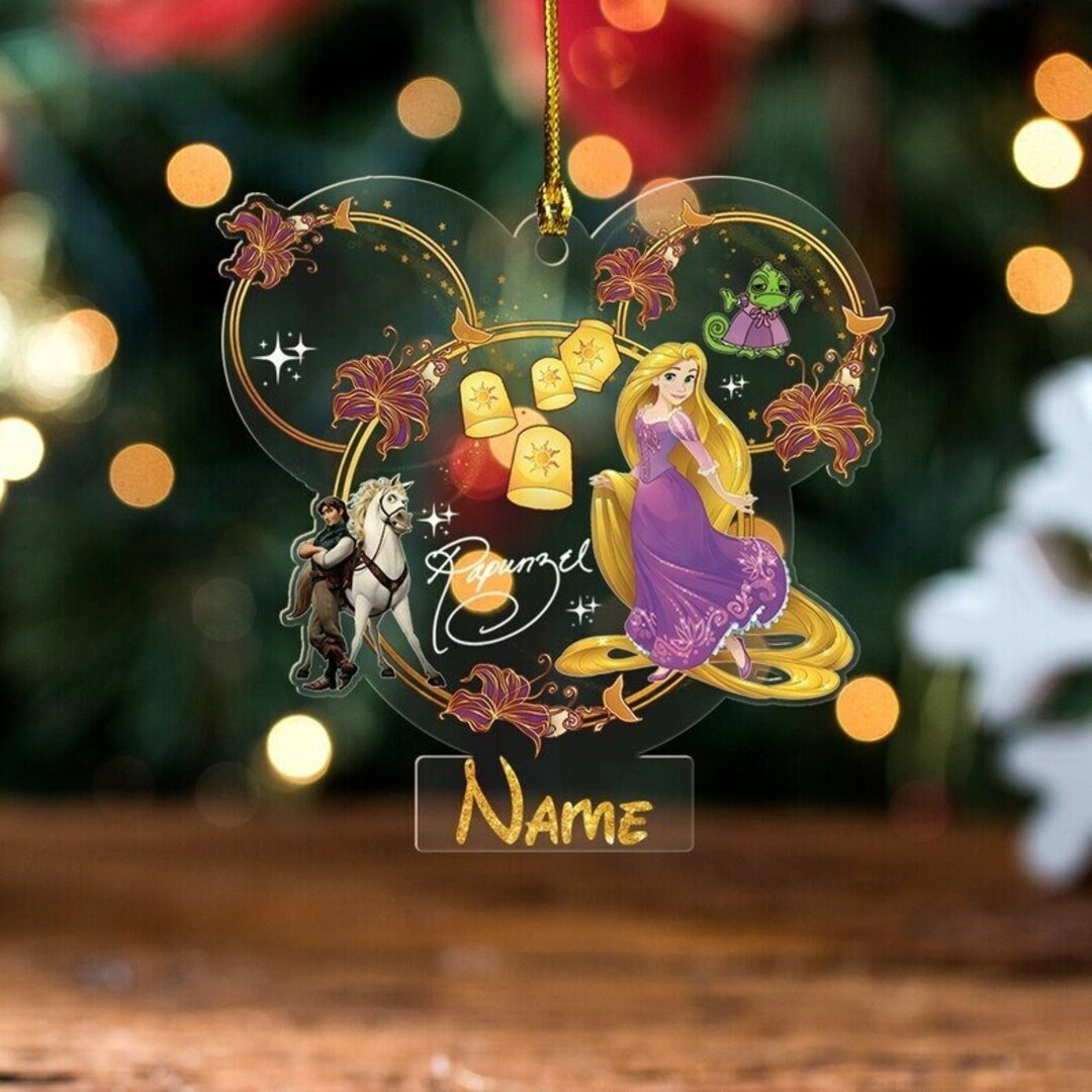 Personalized Rapunzel Princess Christmas Ornament Disney - Etsy