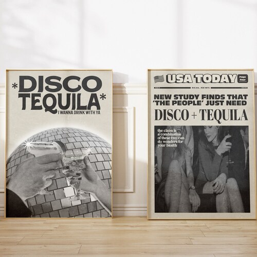 Disco Print Disco Poster Trendy Wall Art Digital Download - Etsy