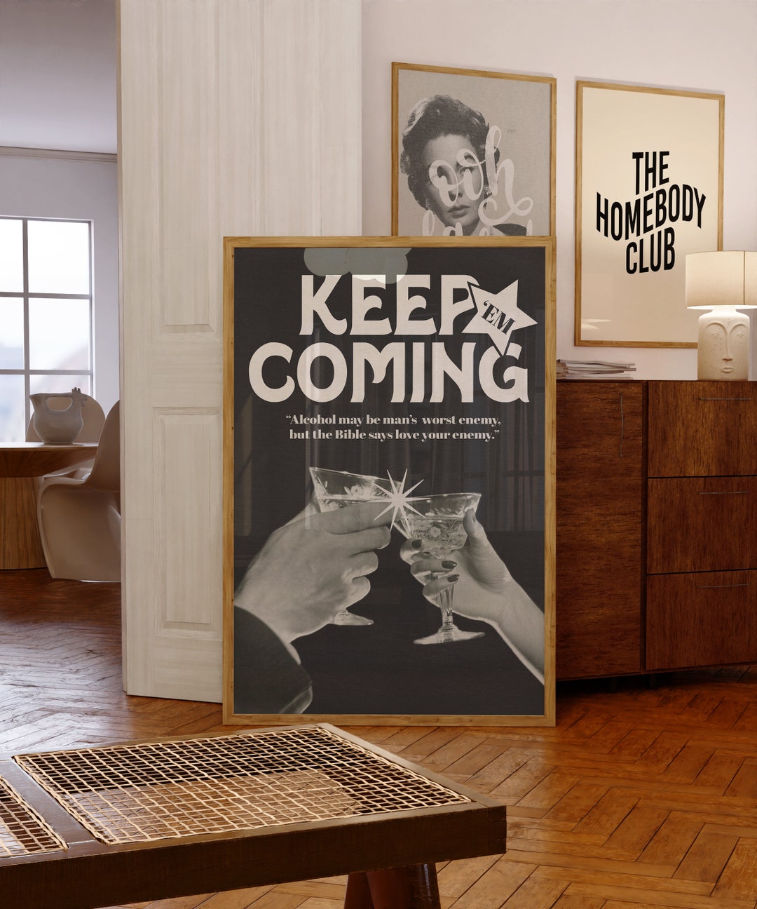 Bar Cart Print: Keep Em Coming DIGITAL PRINT - Etsy