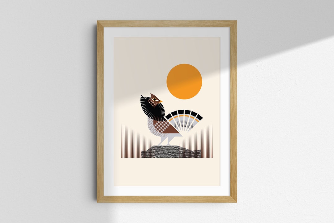 Ruffed Grouse, Hunting Decor, Cabin Decor, Gifts for Hunters, Game Bird ...