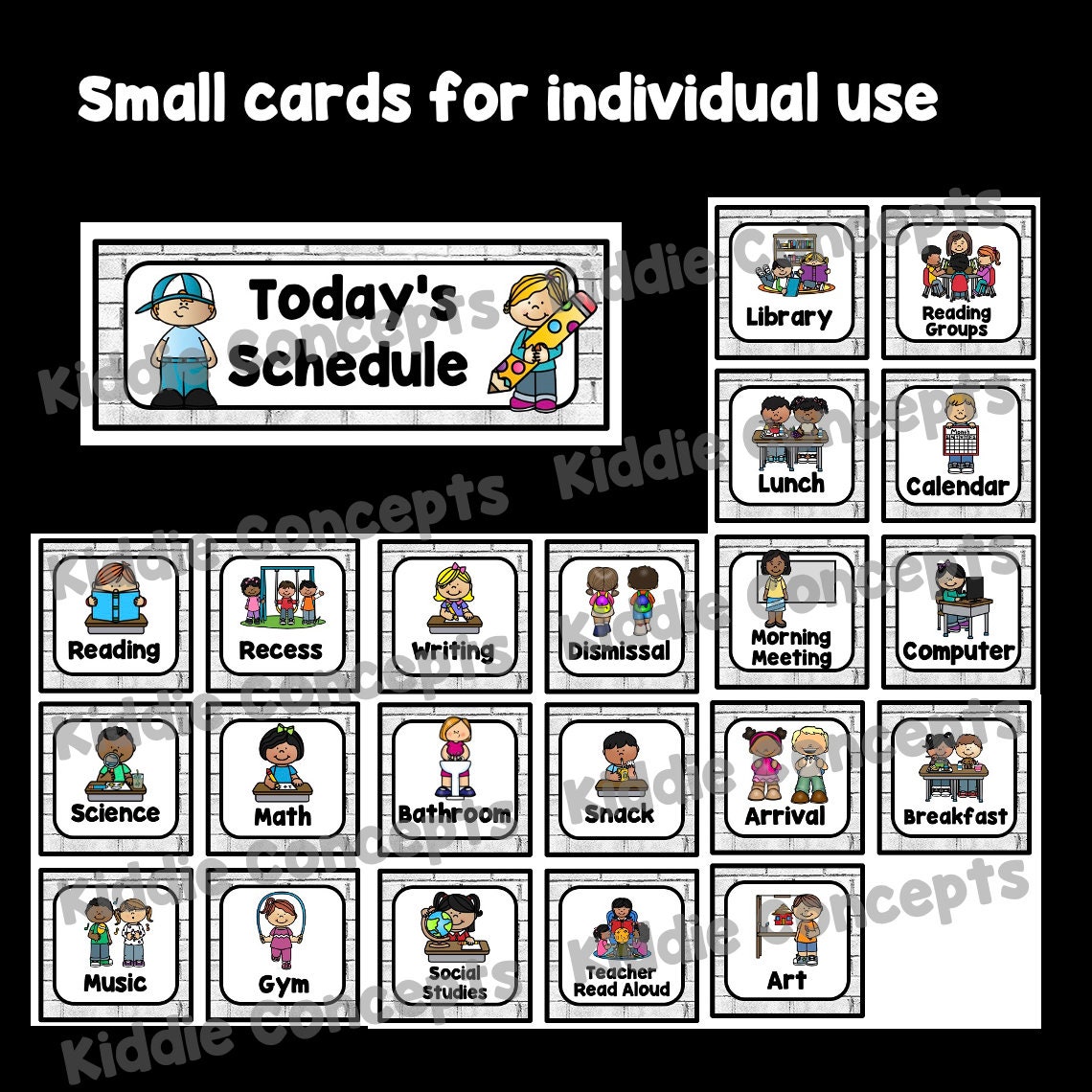 Daily Classroom Schedule Cards - Etsy