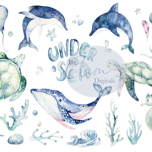 Under Sea Clip Art - Etsy