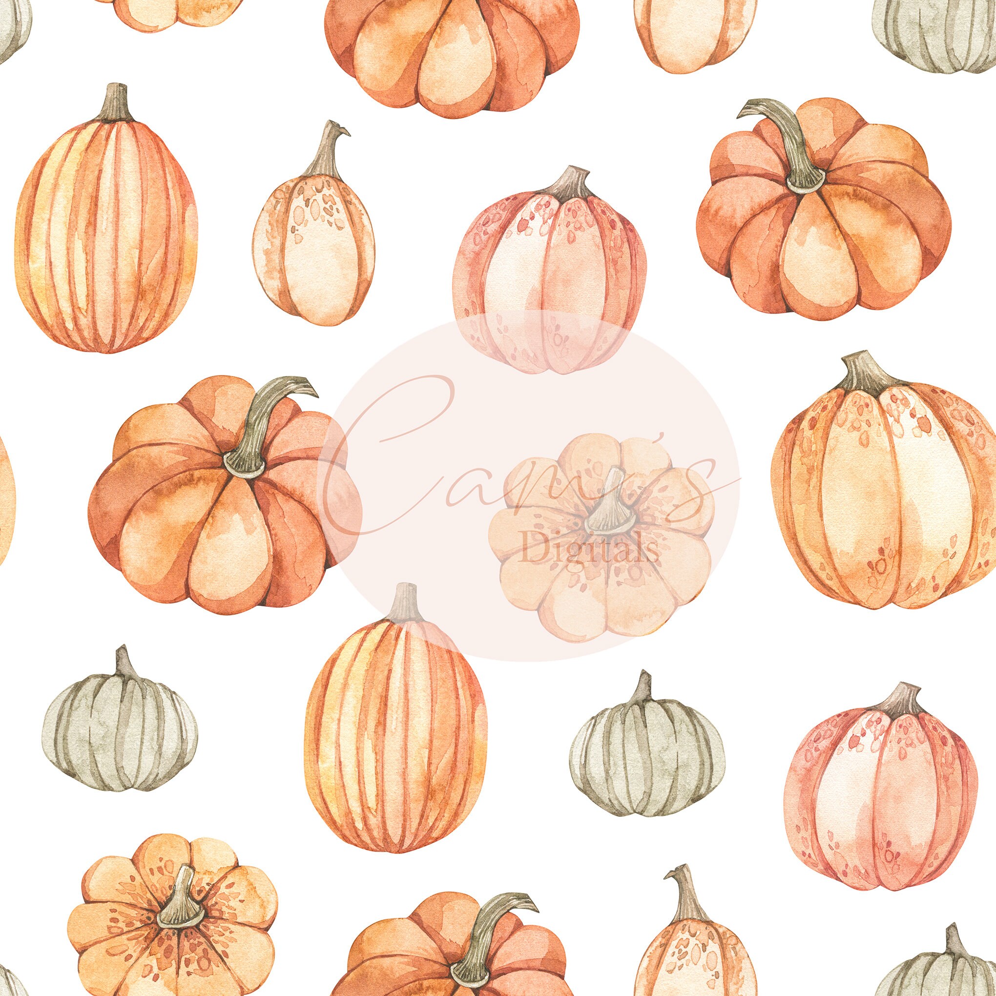 Pumpkin Clipart, Watercolor Pumpkins, Fall Clipart, Halloween Clipart ...