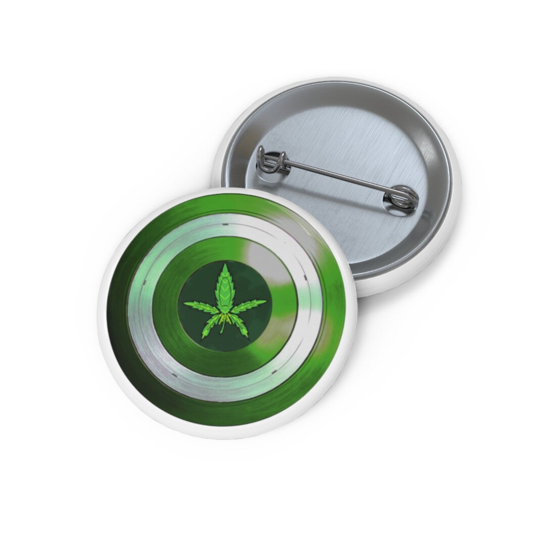 Captain Cannabis Custom Pin Buttons - Etsy