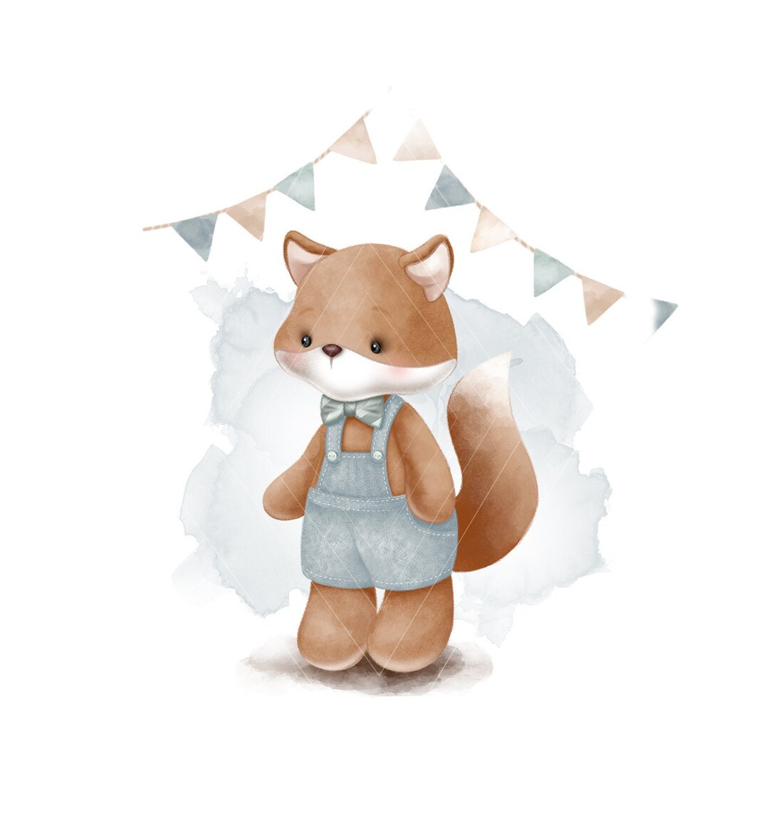 Cute Baby Fox Png Babyshower Birthday Clipart Forest Wild Animal ...