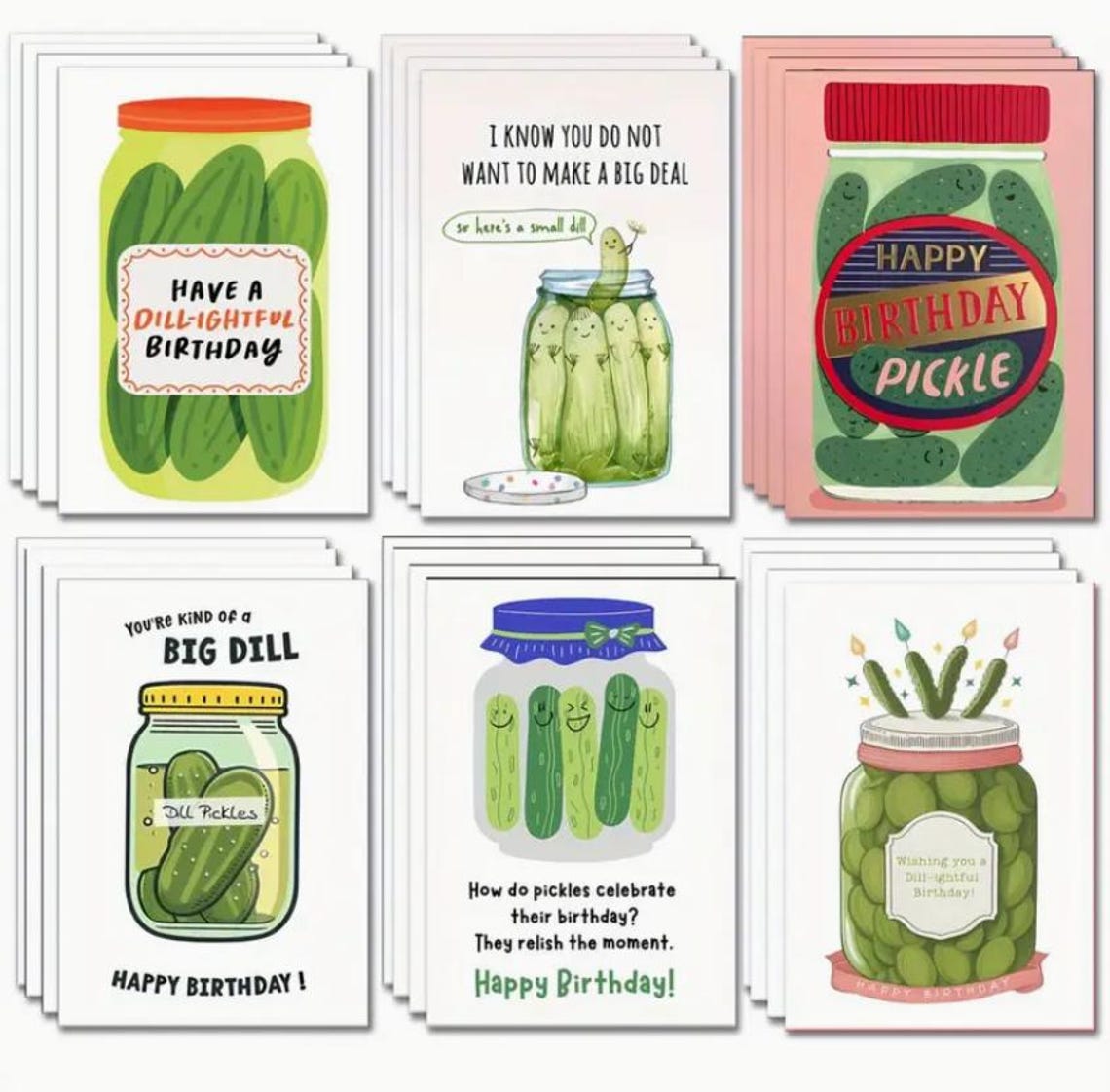 Pickle Lover - Pickle Birthday Card - Add Personalized Messages - Etsy