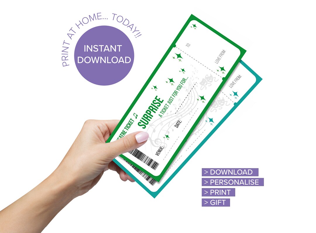 GREEN Surprise Theatre Ticket, Surprise Theatre Show, Event Ticket ...