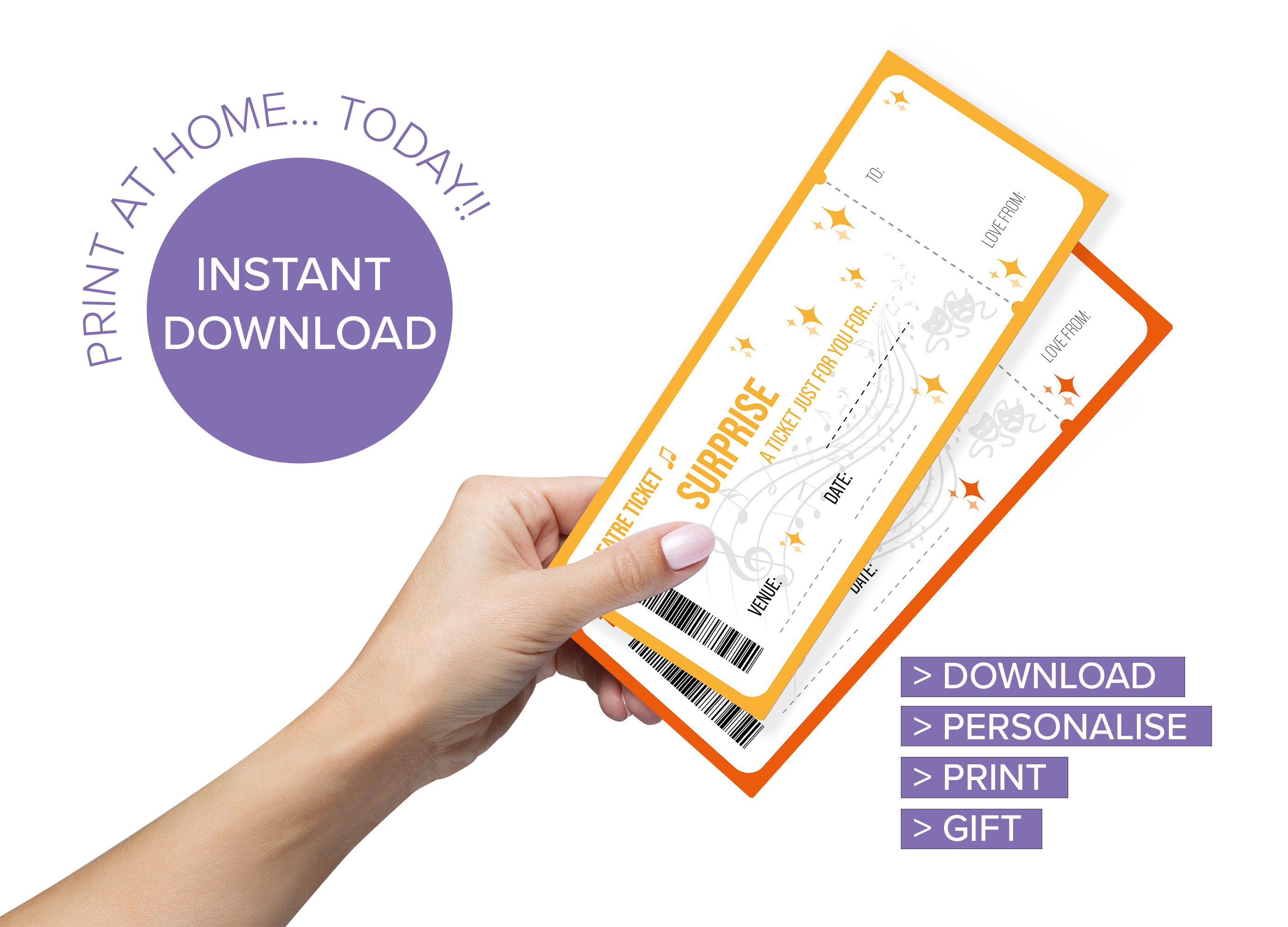 YELLOW Surprise Theatre Ticket, Surprise Theatre Show, Event Ticket ...