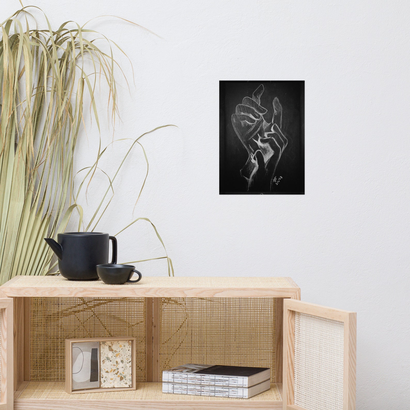 Hand Sketch Charcoal Poster Print - Etsy
