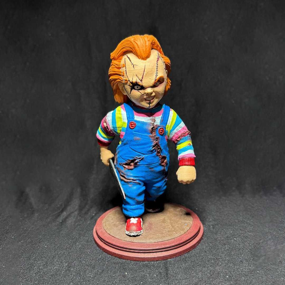 Chucky Inspired Horror Figurine – 3D Printed & Hand Painted – Creepy ...
