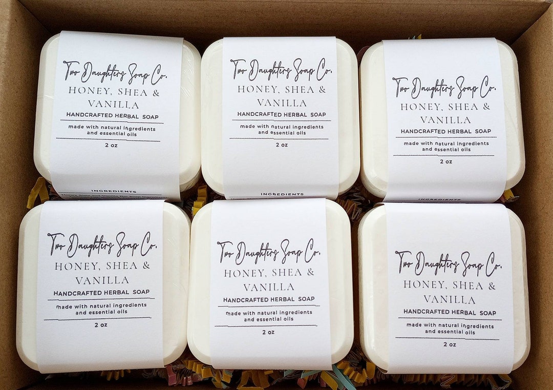 Honey, Shea, and Vanilla Bar Soap, Handmade Soap, Natural Soaps, Gift ...