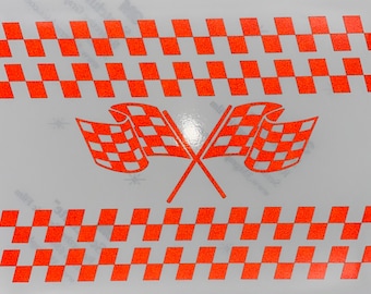 Checkered Flag Decal - Etsy