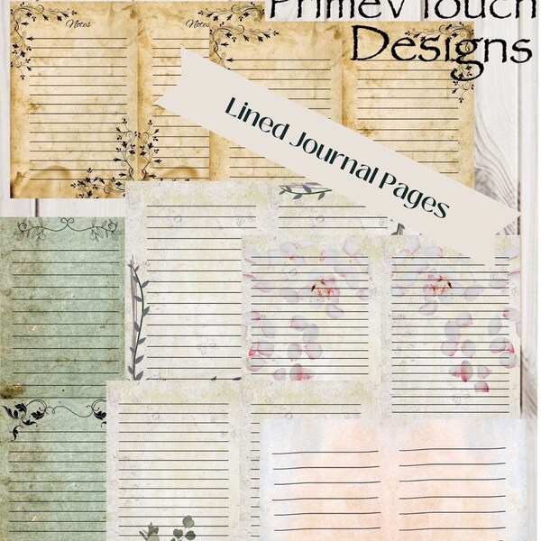 Printable Diary Pages Lined - Etsy