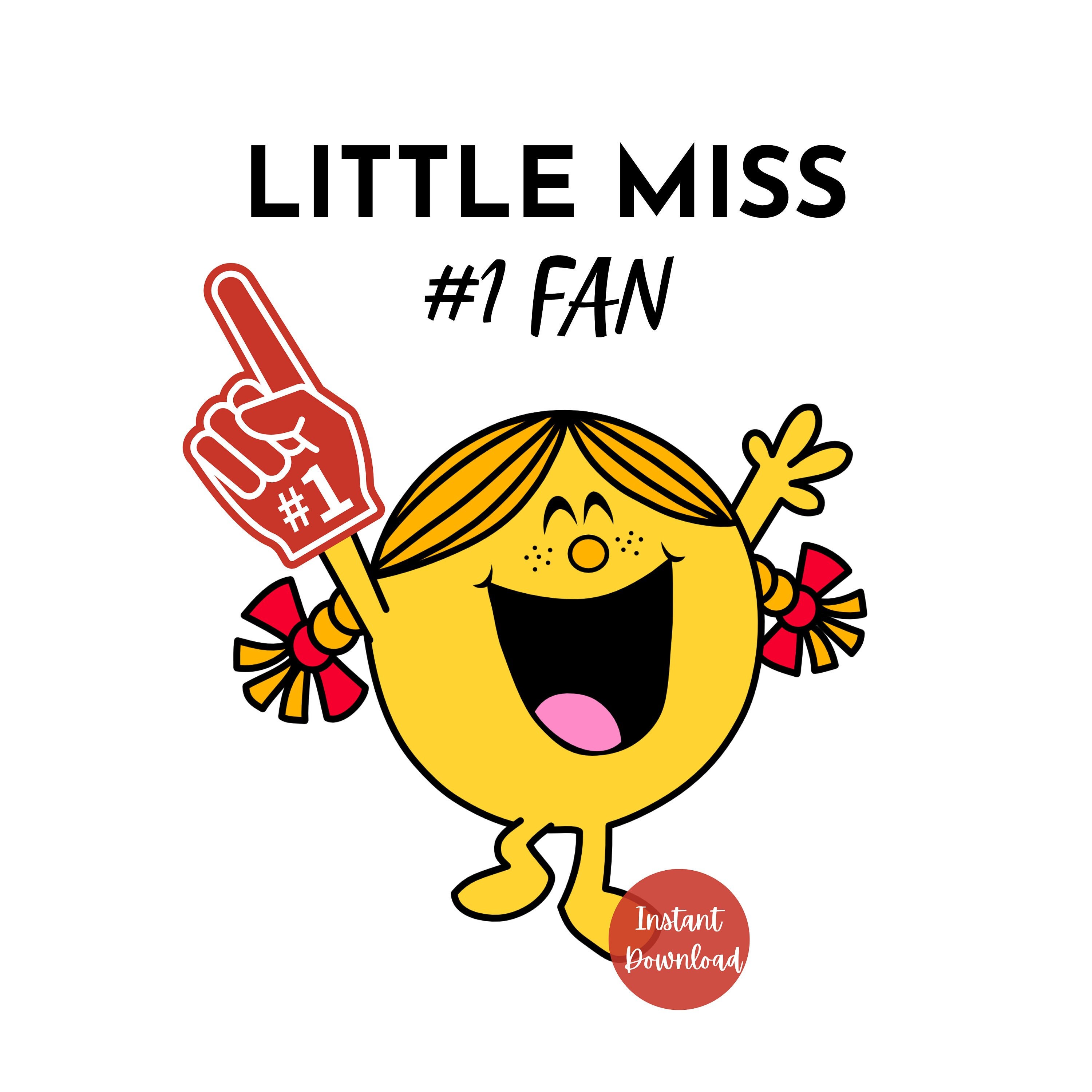 Little Miss 1 Fan PNG Little Miss Sports PNG Trendy PNG for - Etsy