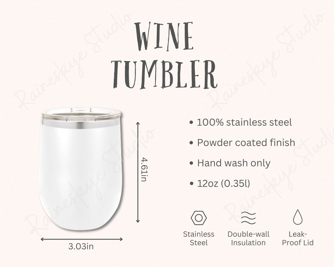 12oz Wine Tumbler Size Chart and Key Features, Polar Camel 12oz ...