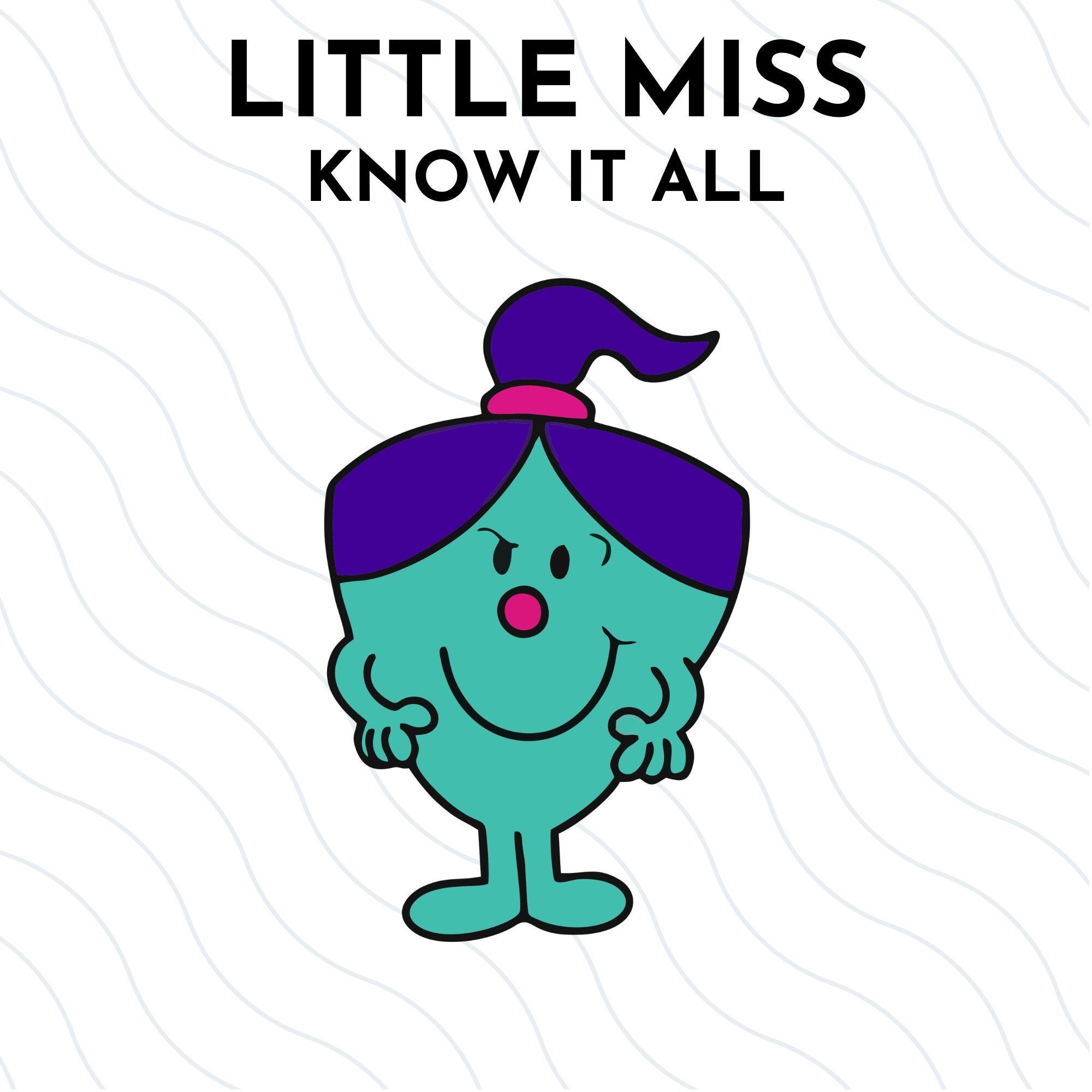 Little Miss Know It All Trendy PNG for Sublimation - Etsy Canada