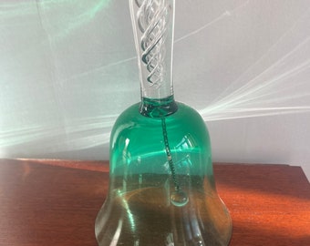 Green Glass Bell - Etsy UK