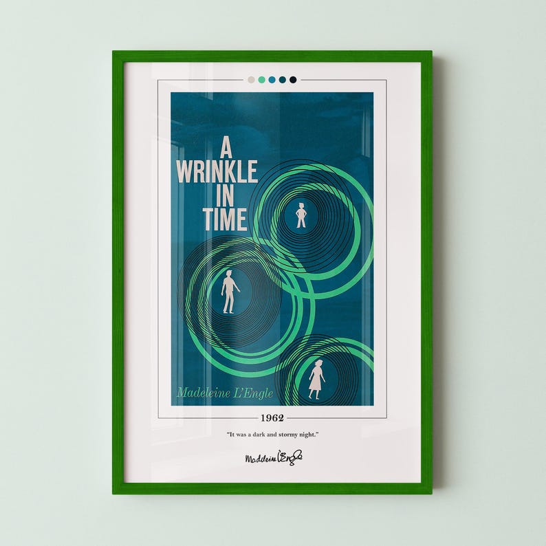 A Wrinkle in Time Book Cover Poster | Madeleine L'engle, A Wrinkle in ...