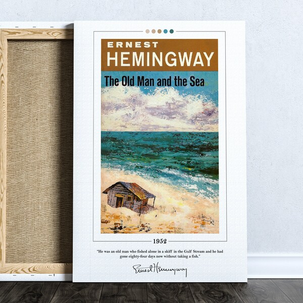 Hemingway Book Cover Poster - Etsy