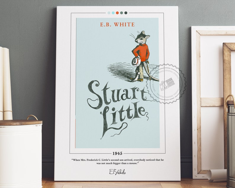 Stuart Little Book Cover Poster E. B. White Stuart Little - Etsy