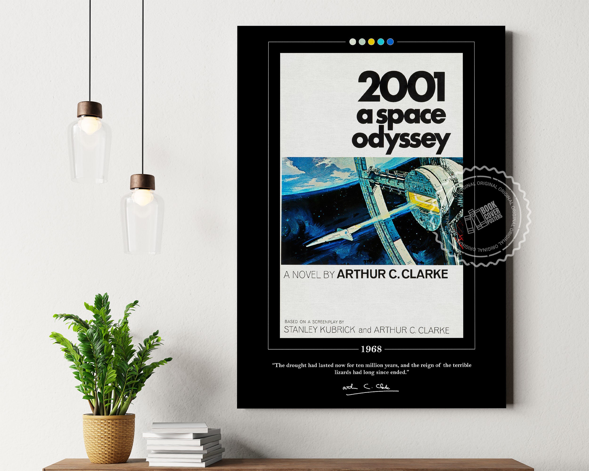 2001 A Space Odyssey Book Cover Poster Sold By Sergey Kuznetsov SKU