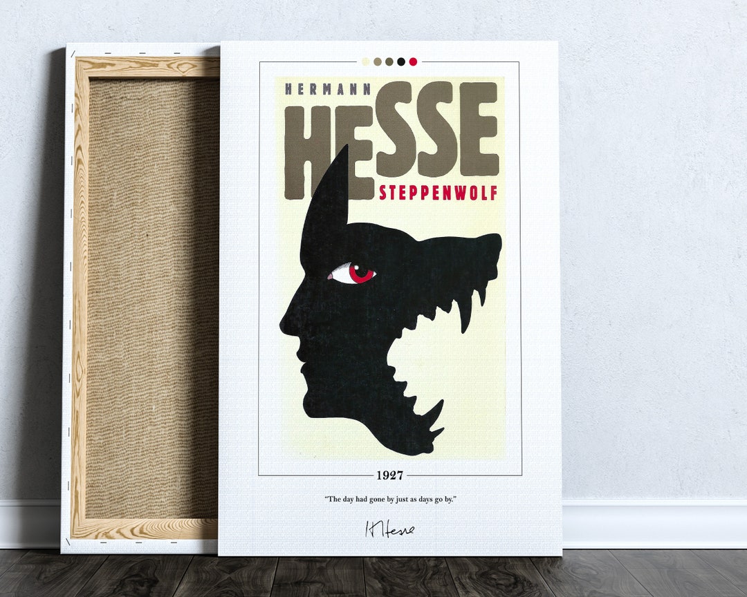 Steppenwolf Book Cover Poster | Hermann Hesse, Steppenwolf Poster ...