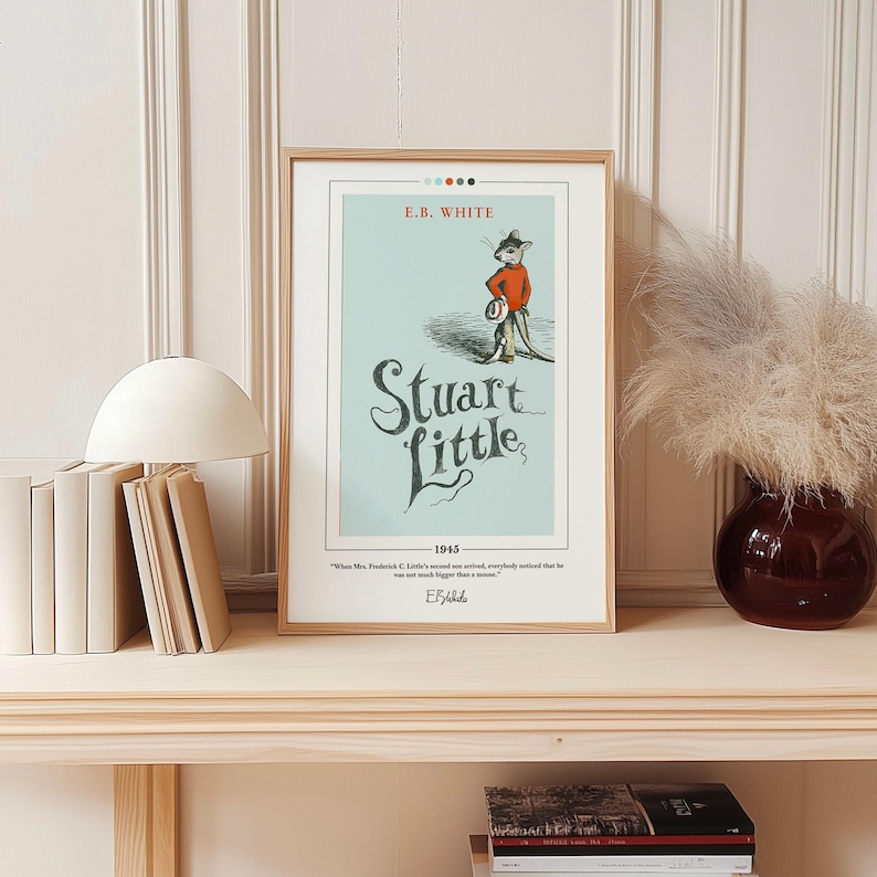 Stuart Little Book Cover Poster | E. B. White, Stuart Little Poster ...