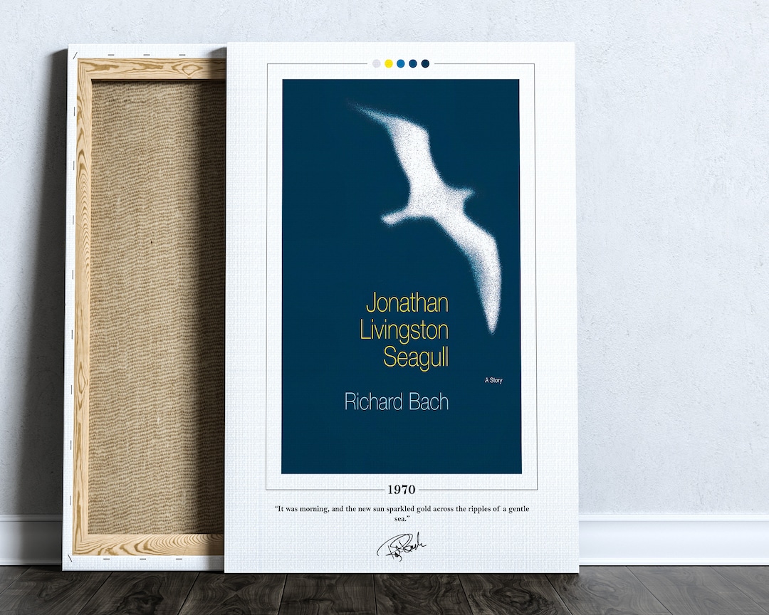 Jonathan Livingston Seagull Book Cover Poster | Richard Bach, Jonathan ...