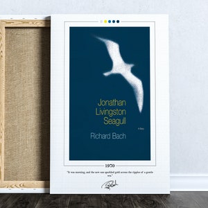 Jonathan Livingston Seagull Book Cover Poster | Richard Bach, Jonathan ...