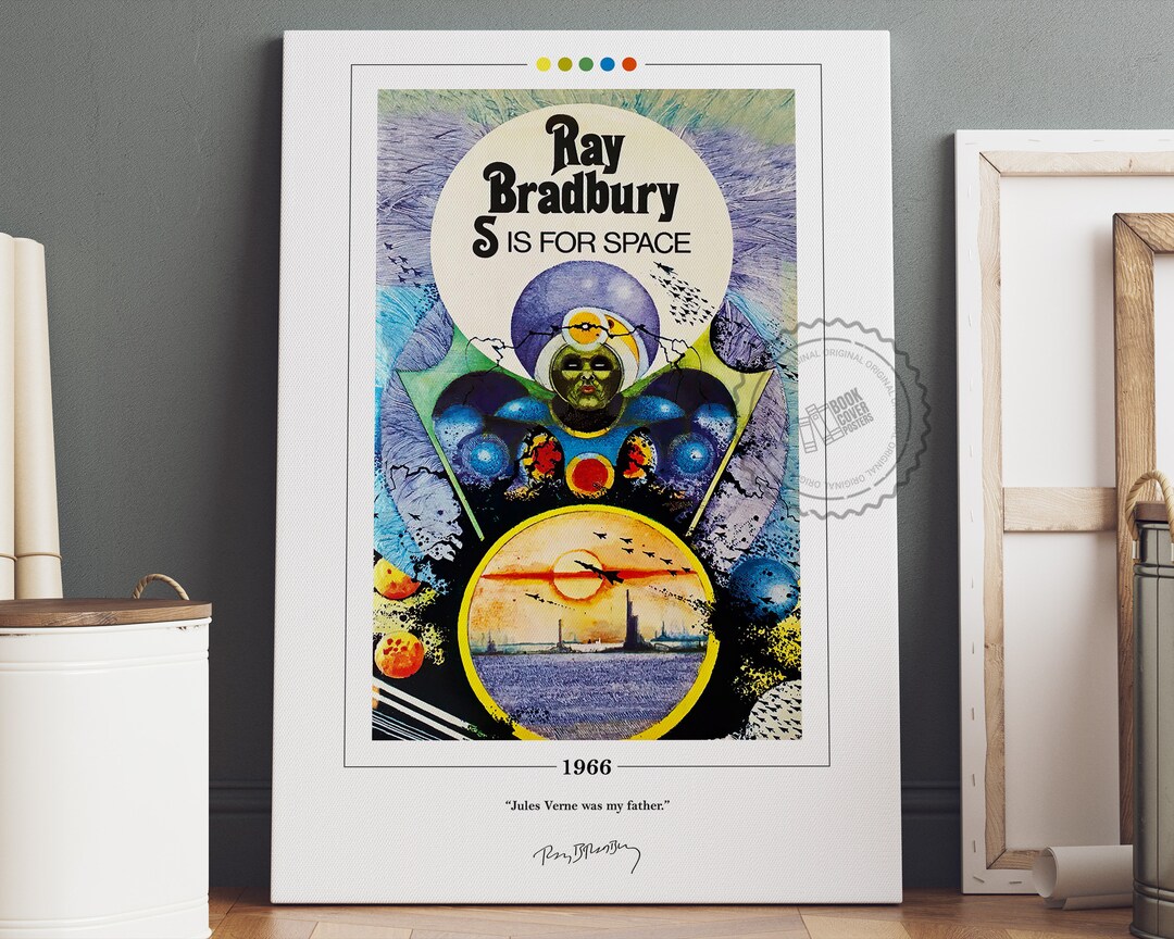 S is for Space Book Cover Poster | Ray Bradbury, S is for Space Poster ...