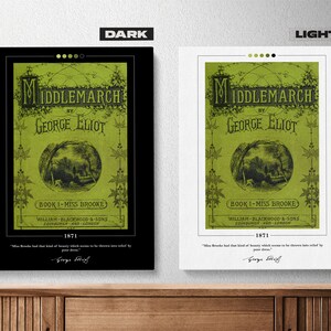 Middlemarch Book Cover Poster | George Eliot, Middlemarch Poster ...
