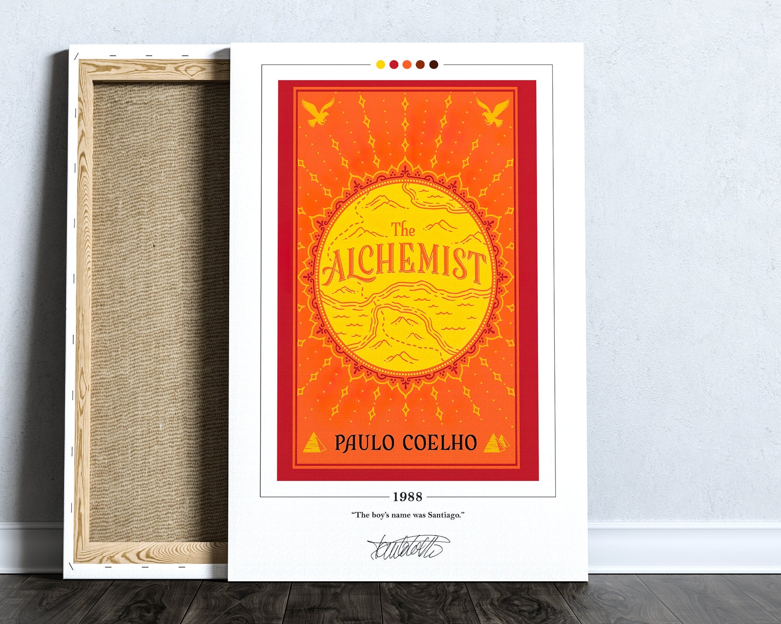 The Alchemist Book Cover Poster Paulo Coelho the Alchemist - Etsy