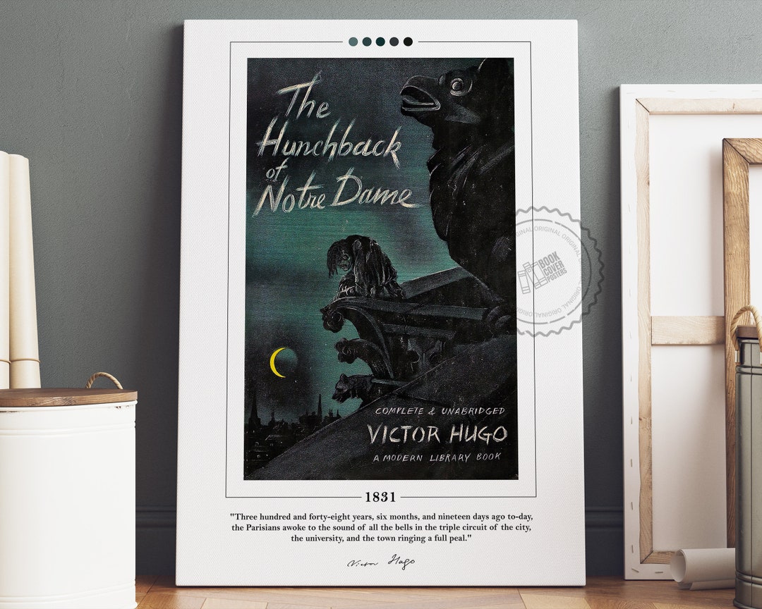 The Hunchback of Notre Dame Book Cover Poster | Victor Hugo, the ...