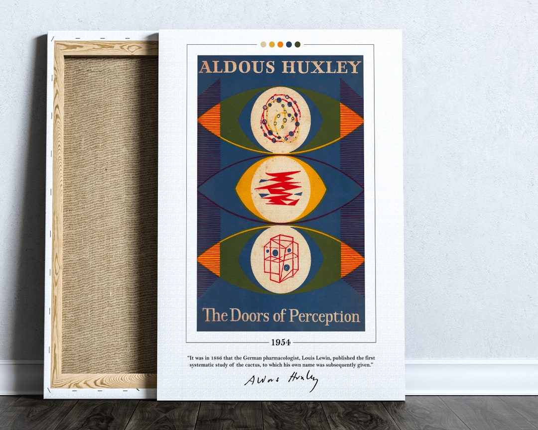 The Doors of Perception Book Cover Poster | Aldous Huxley, the Doors of ...