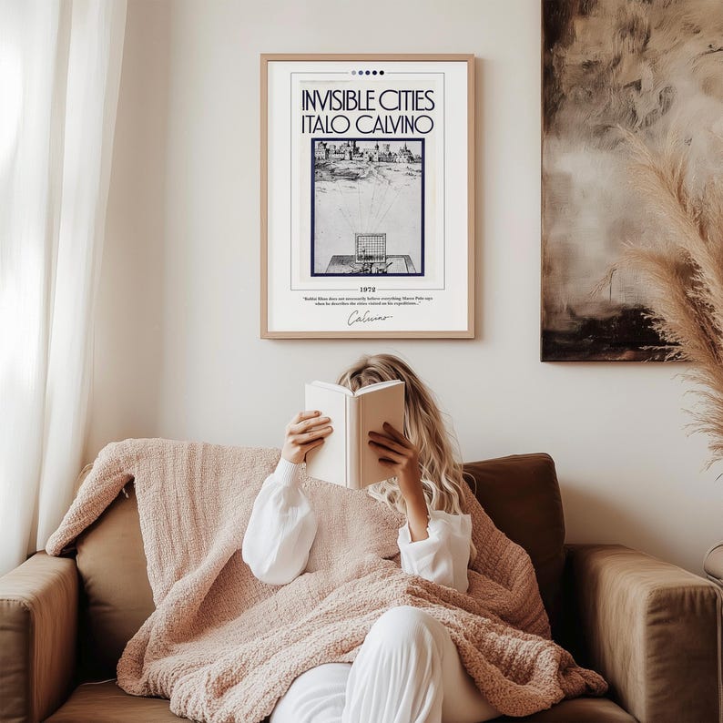 Invisible Cities Book Cover Poster | Italo Calvino, Invisible Cities ...
