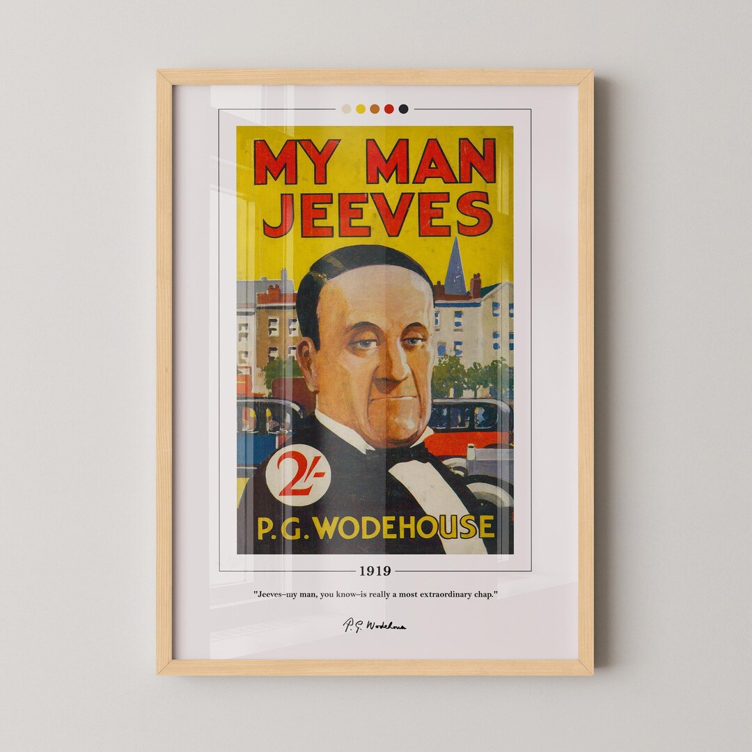 My Man Jeeves Book Cover Poster | P. G. Wodehouse, My Man Jeeves Poster ...
