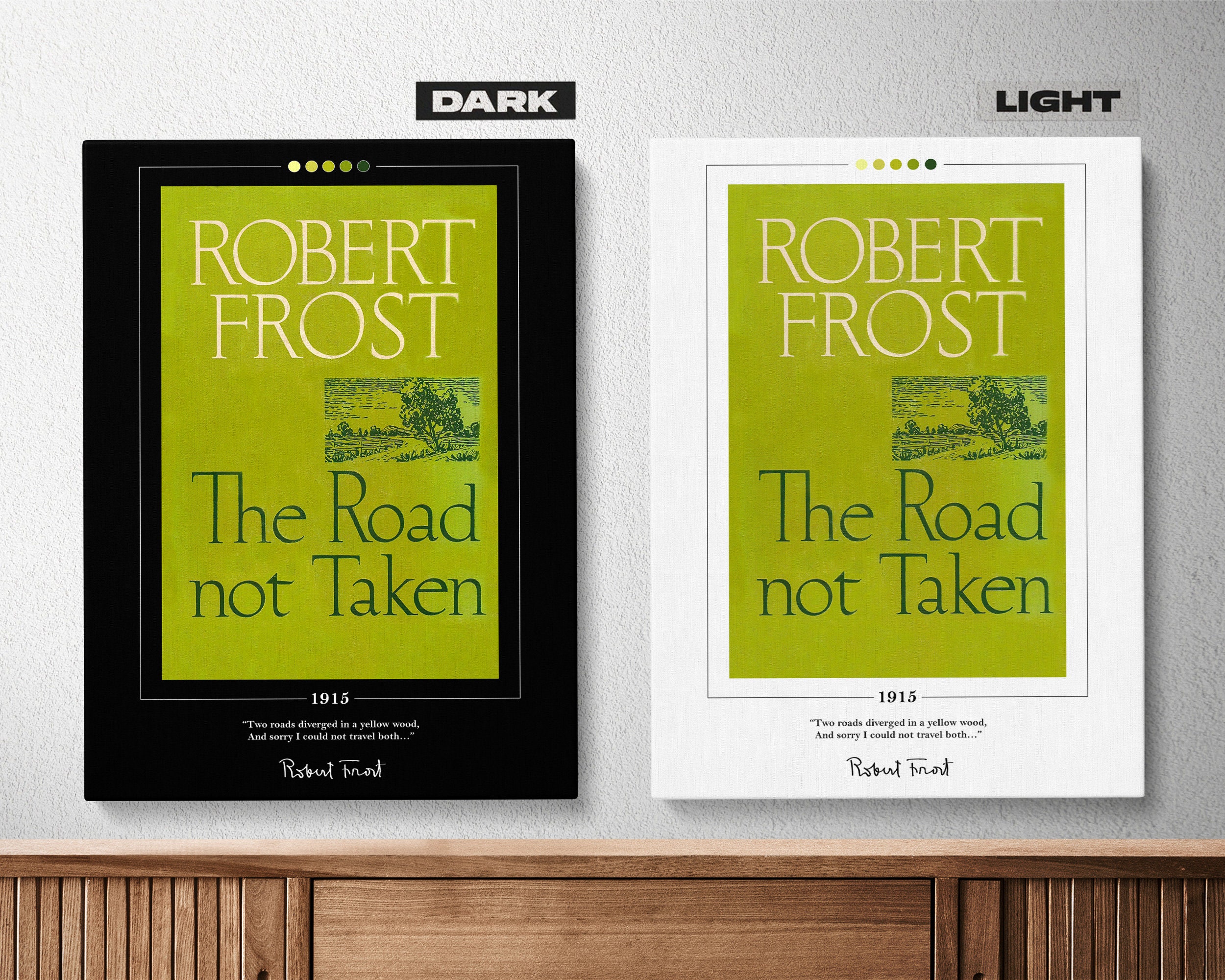 The Road Not Taken By Robert Frost Book Cover
