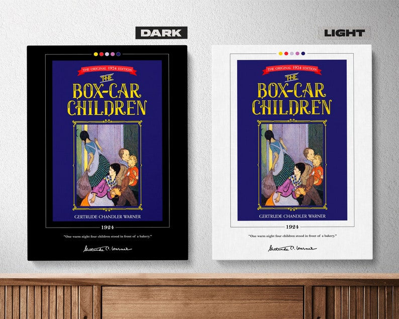 The Boxcar Children Book Cover Poster Gertrude Chandler - Etsy